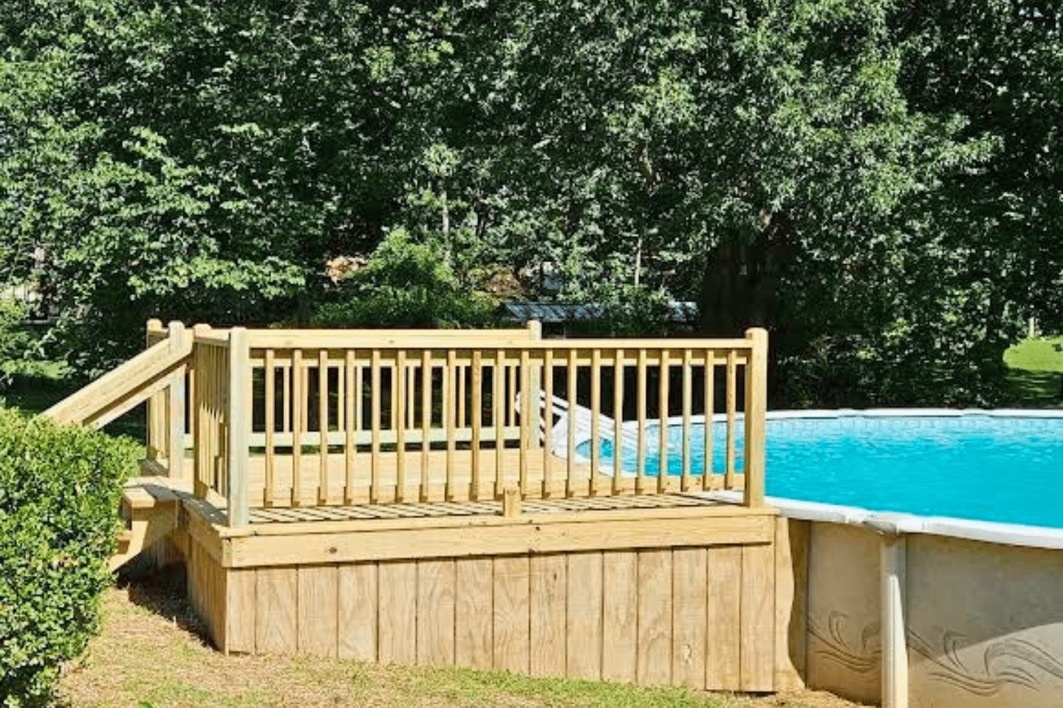 10x12 Pool Deck In Stock | EshCo Portable Structures