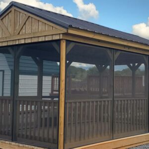 10x16 Screened-in Pavilion | EshCo Portable Structures