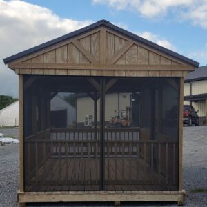 10x16 Screened-in Pavilion | EshCo Portable Structures