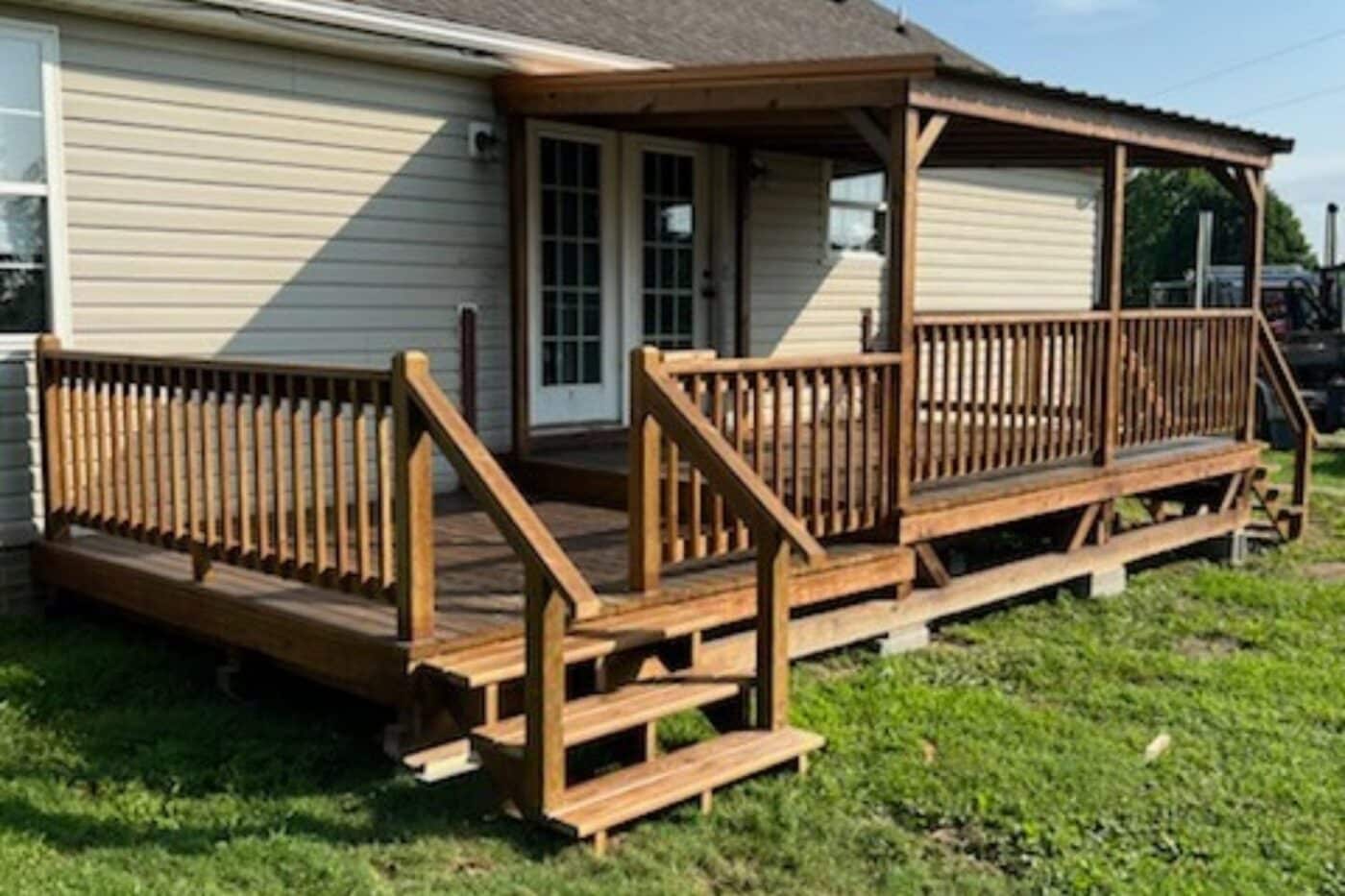 10x24 Split-Level Porch in Lafayette, TN | Custom Build