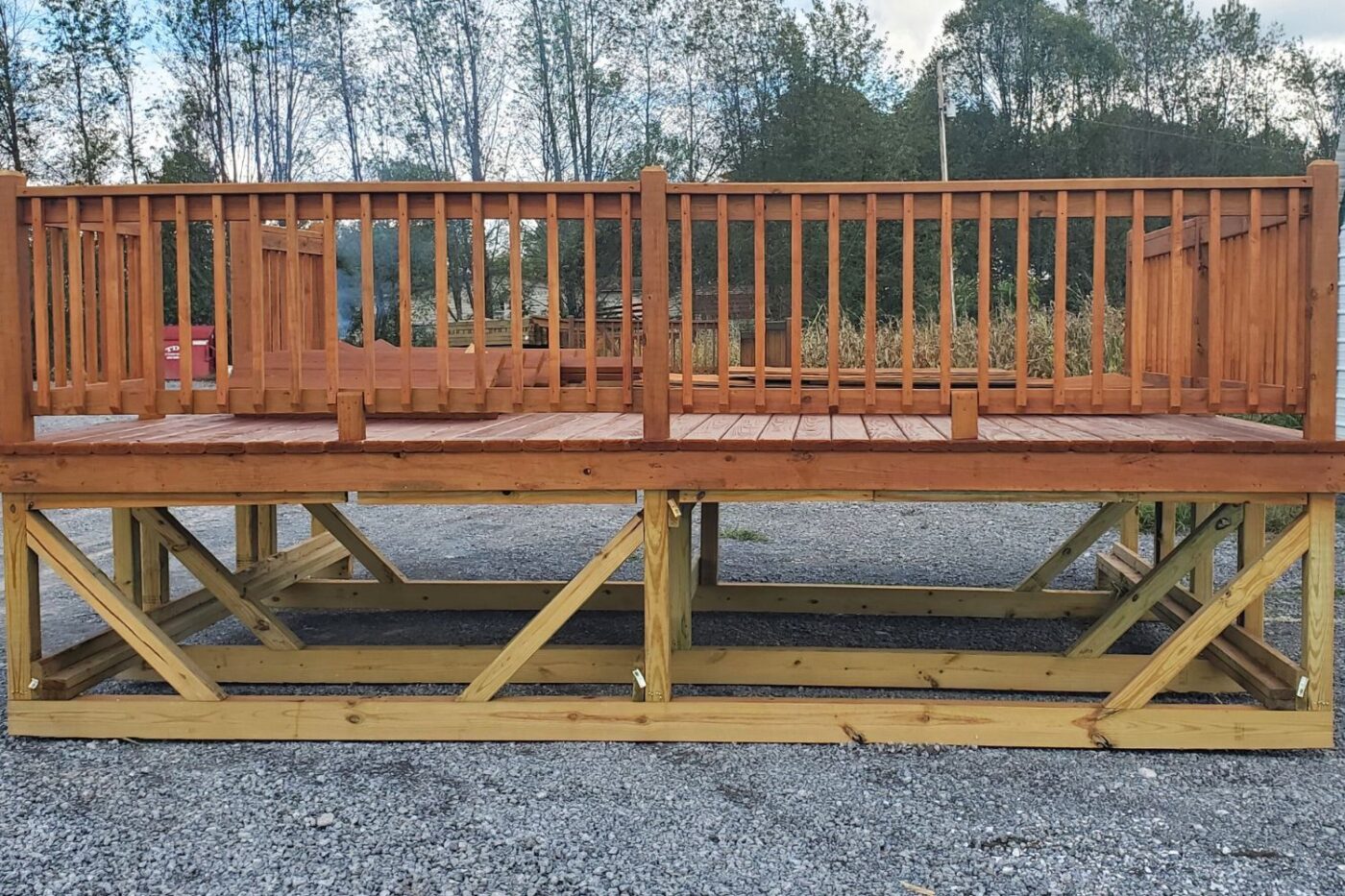 12x16 Pool Deck In Stock | EshCo Portable Structures