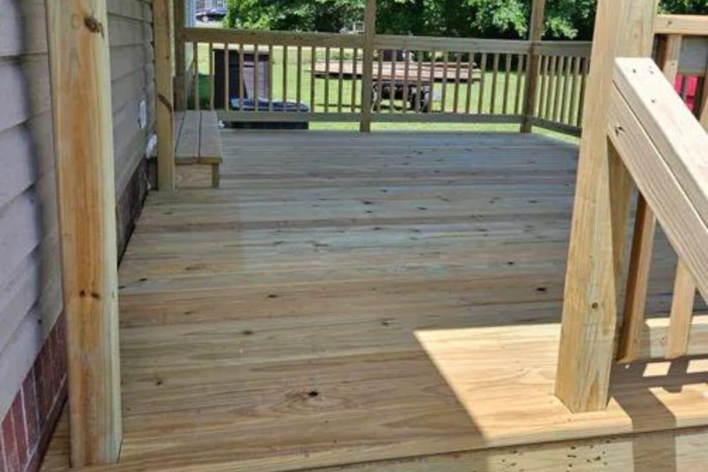 12x16 Wooden Deck in Castalian Springs TN | EshCo Deck Builders