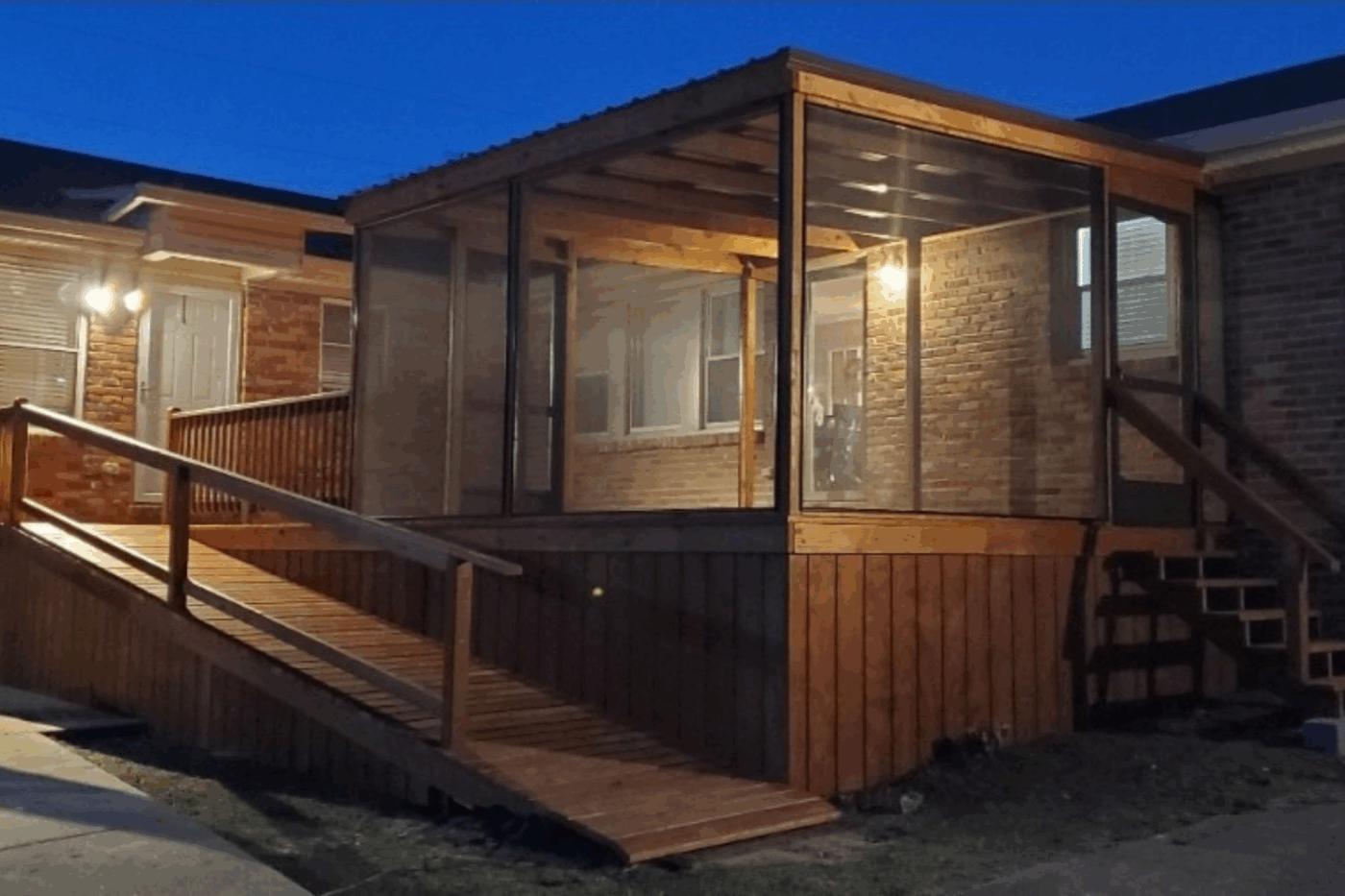 14x28 House Deck | EshCo Portable Structures