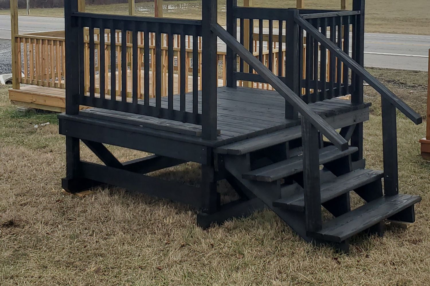 6x8 Portable Deck In Stock | EshCo Portable Structures