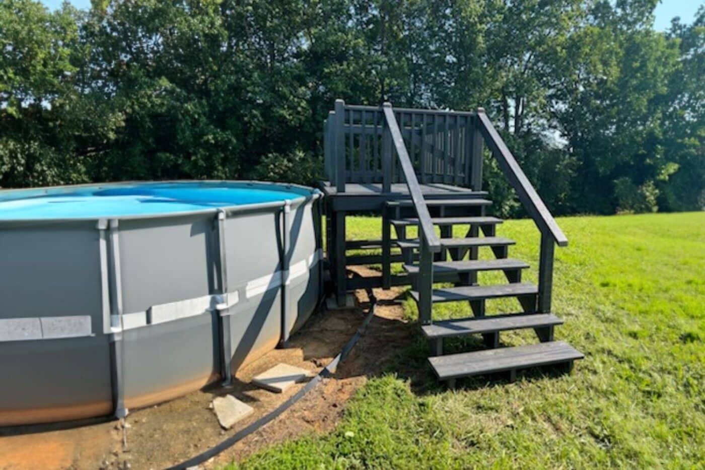 6x8 Pool Deck in Portland, TN | EshCo Portable Structures