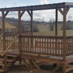 8x12 Portable Deck | EshCo Portable Structures