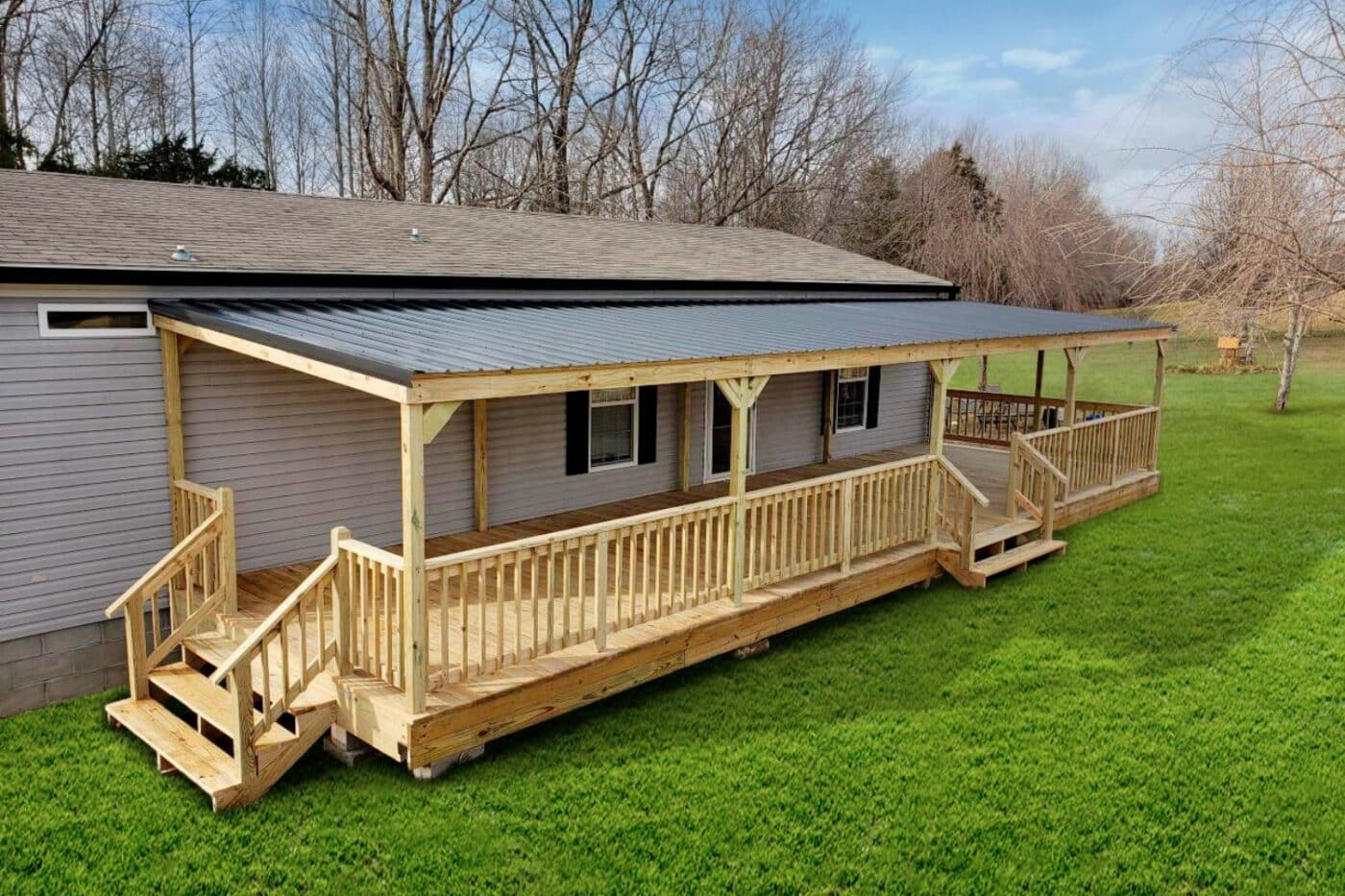 Prebuilt Mobile Home Decks Eshco Portable Structures