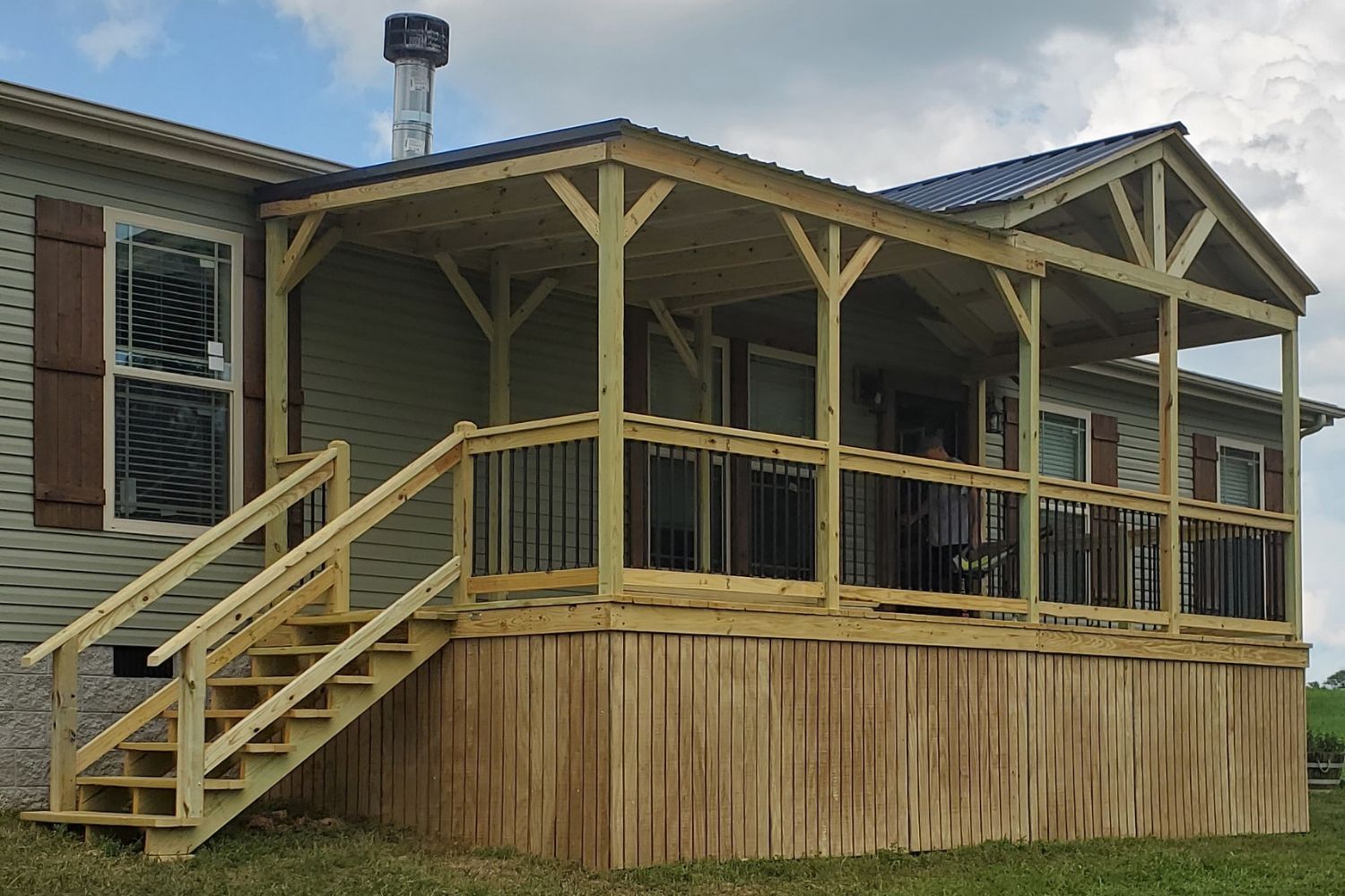 Prebuilt Mobile Home Decks| EshCo Portable Structures