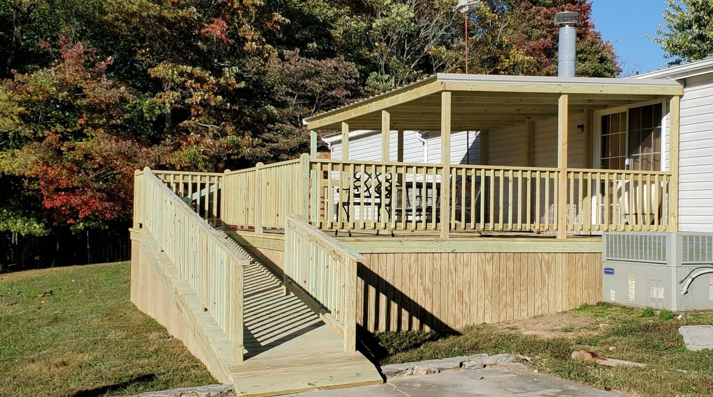 Prebuilt Mobile Home Decks| EshCo Portable Structures