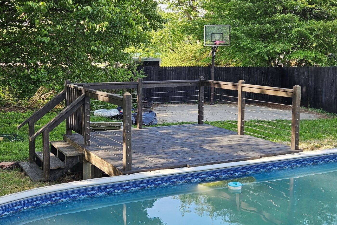 Custom-Built 10x10 Pool Deck In Burns TN | Completed Project